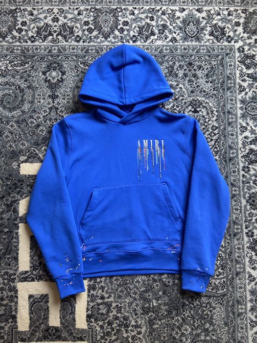 Amiri AMIRI Paint Drip Logo Hoodie | Grailed