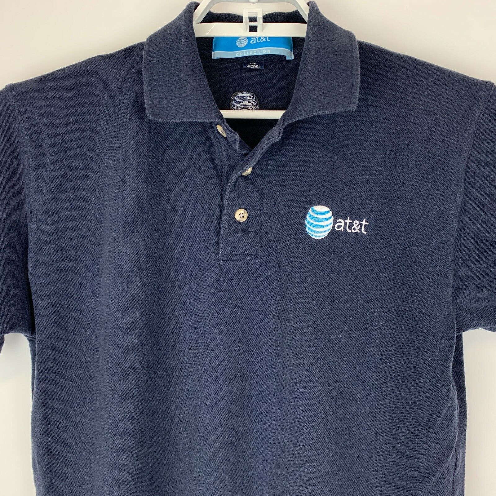 Other AT&T Employee Uniform Polo T Shirt Navy Blue Collection | Grailed