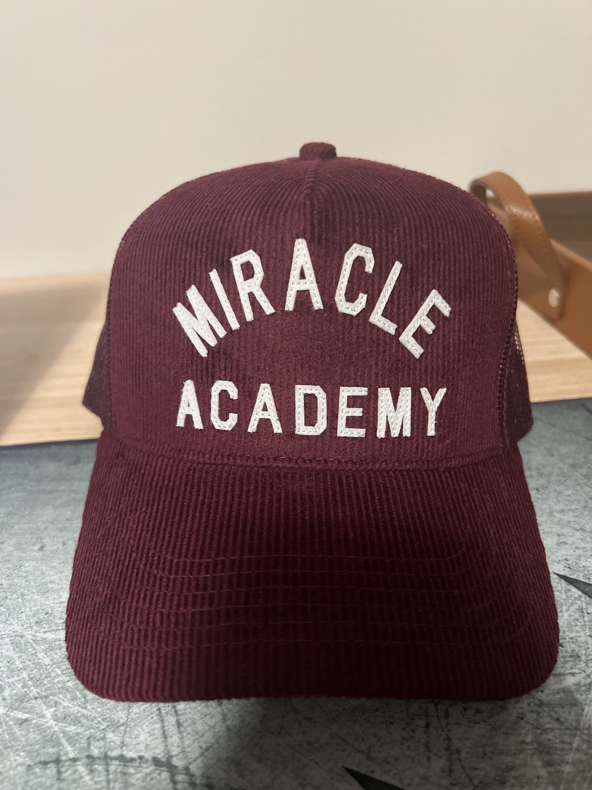 Nahmias Miracle Academy Corduroy Trucker Hat Maroon | Grailed