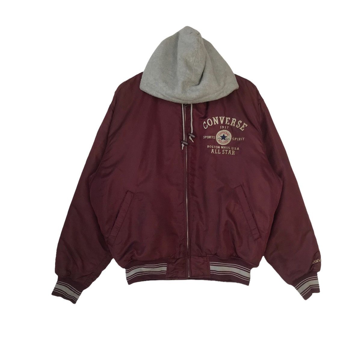 Converse × Varsity Jacket ‼️🔥CONVERSE VARSITY JACKET HOODIE🔥‼️ | Grailed