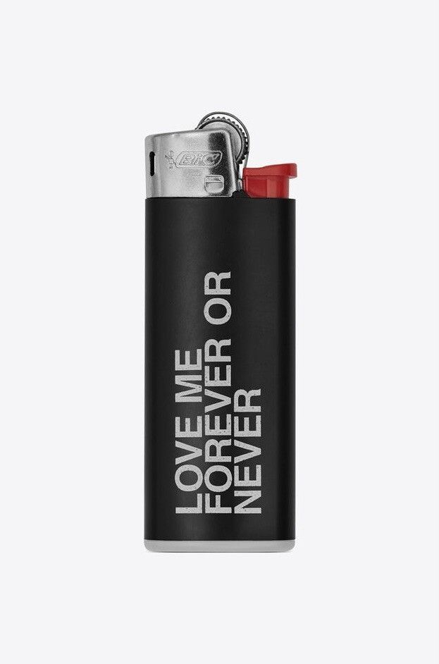 Saint Laurent Paris Saint Laurent Lighter “Love me Forever or Never ... Saint Laurent Paris Saint Laurent Lighter “Love me Forever or Never ...