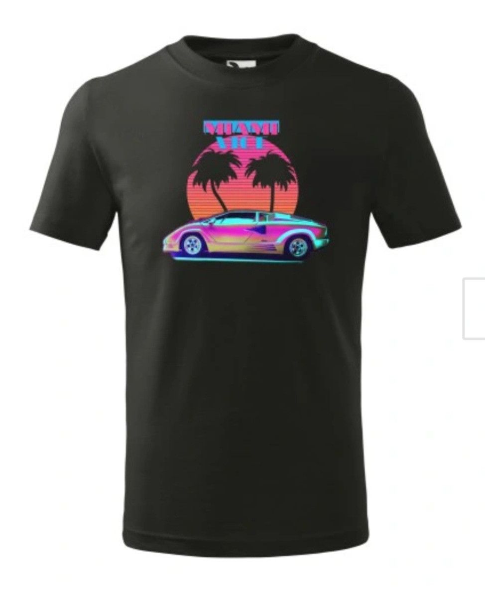 Vintage Retro Wave Miami Vice black | Grailed
