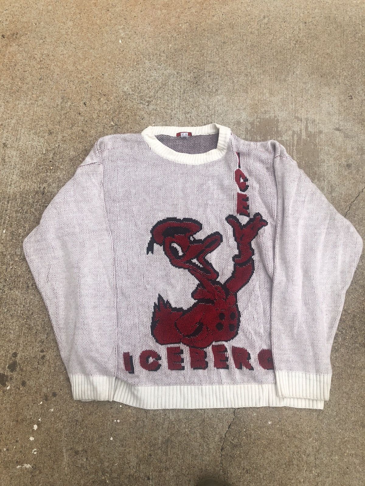 Disney × Iceberg Iceberg Donald Duck Sweater | Grailed