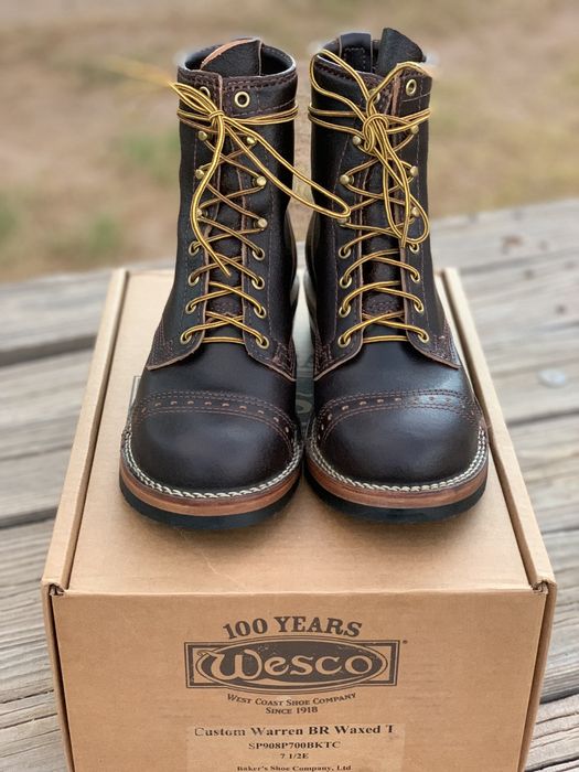 WESCO WESCO Warren Boots Horween Brown Waxed Flesh | Grailed