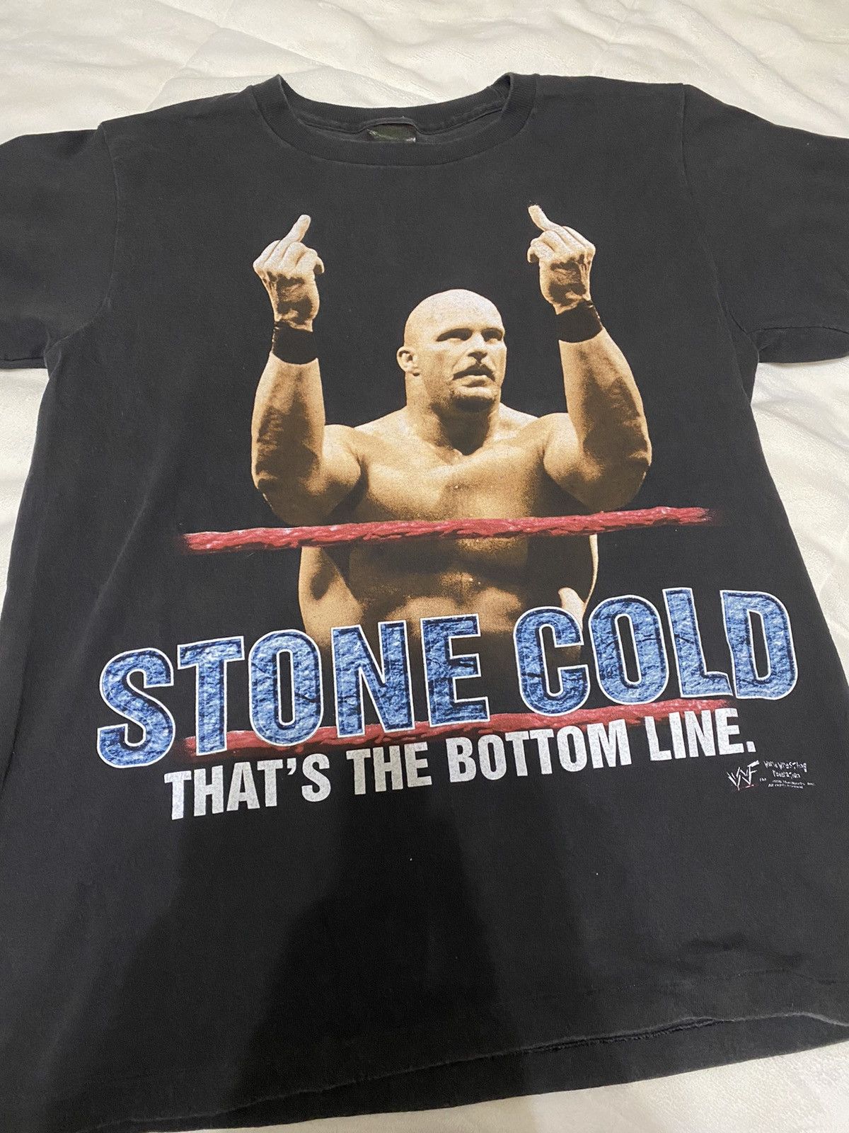 Vintage × WWE × WWF WWE Stone Cold Steve Austin Middle Finger Said So ...