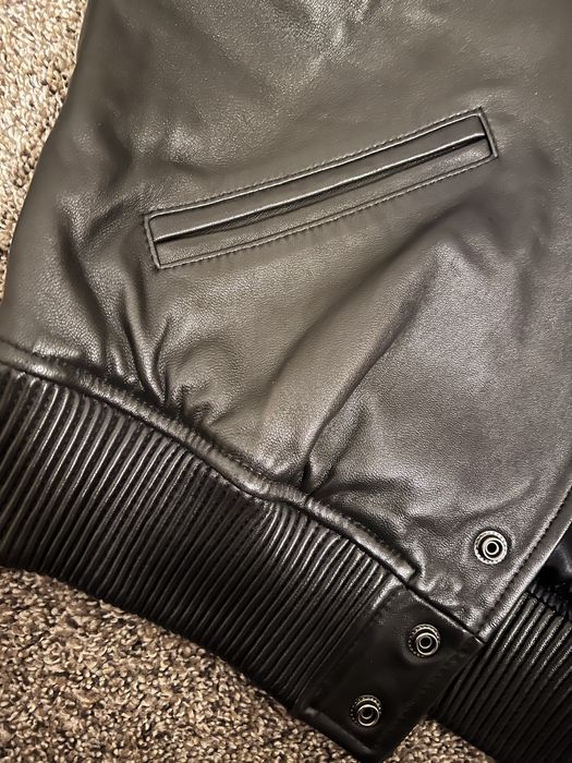 MNML Bomber jacket full leather | Grailed