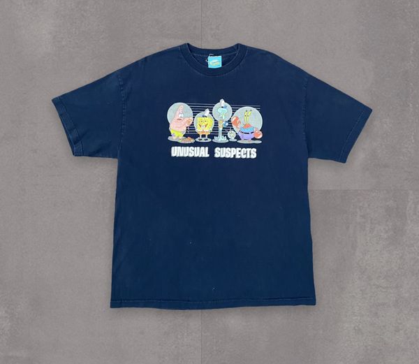 Vintage Vintage 2002 Navy Blue SpongeBob SquarePants Shirt | Grailed
