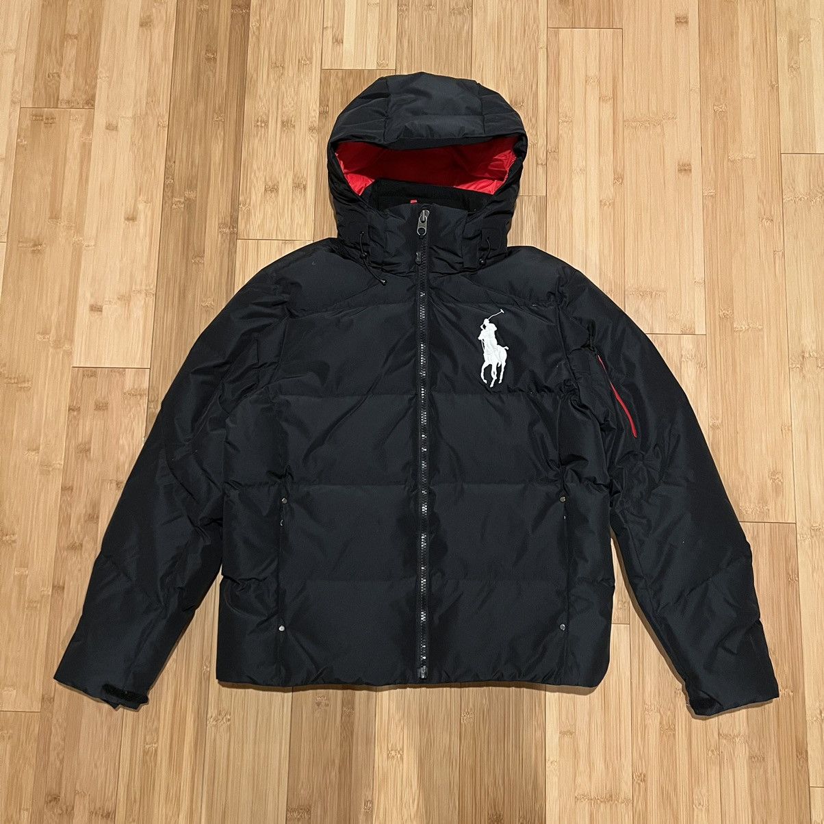 Polo Ralph Lauren Polo Ralph Lauren Big Pony Puffer Jacket Coat Black ...