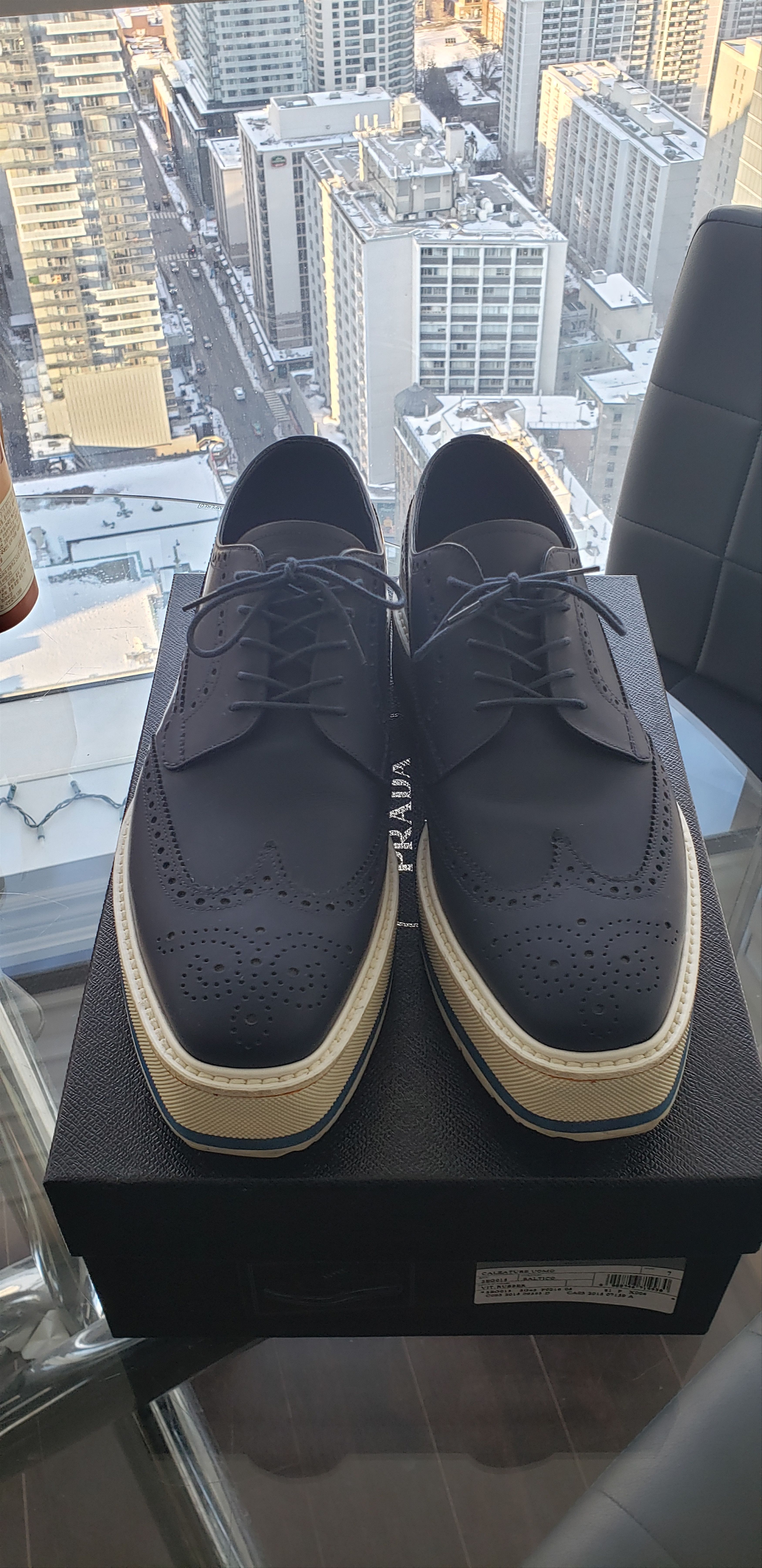 Prada Prada oversole Wingtip Creepers | Grailed