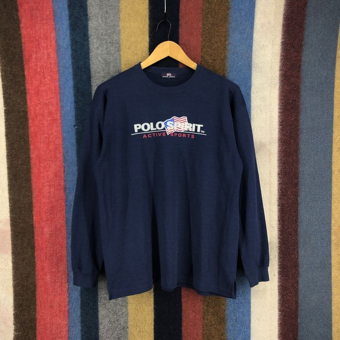 Other Vintage POLO SPIRIT Active Sports Sweatshirt Big Logo#503/U | Grailed
