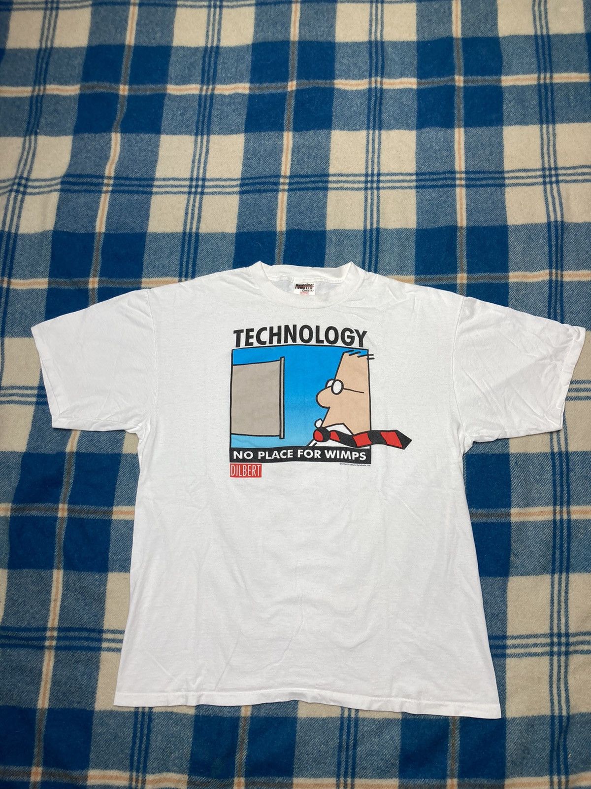 Other × Vintage Vintage 90s dilbert t shirt cartoon comic strip ...