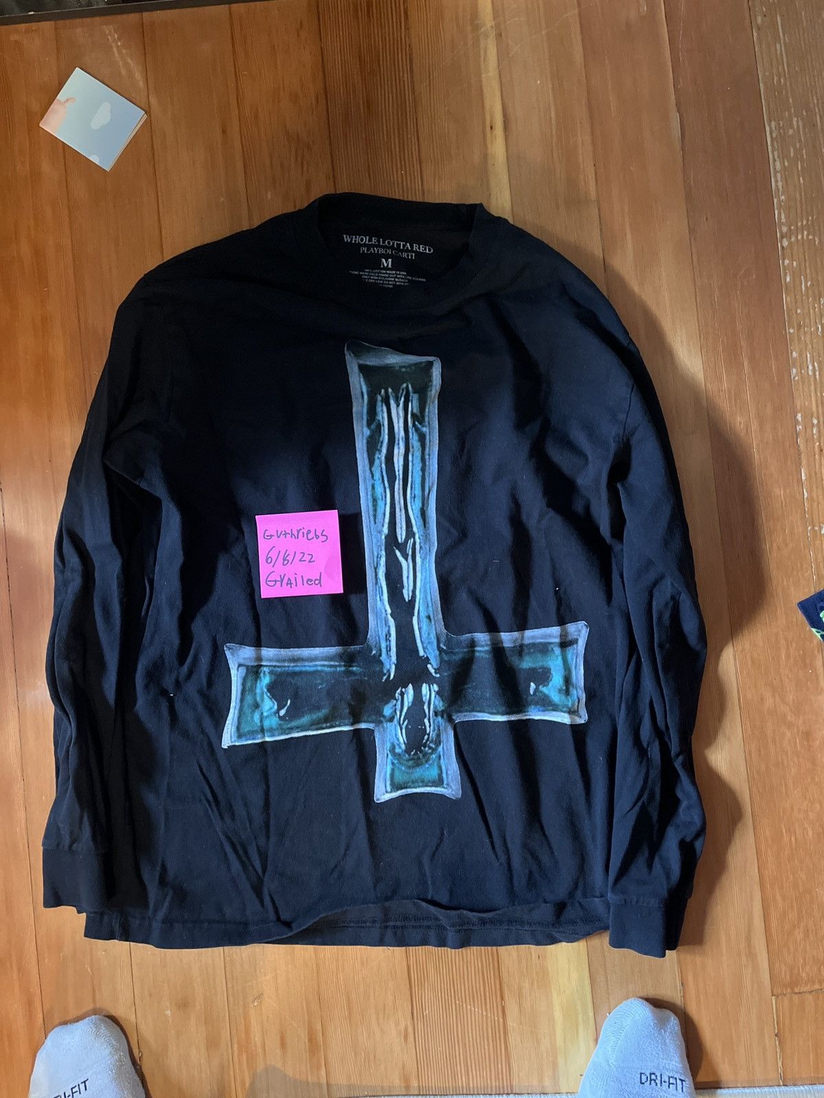 Playboi Carti Upside down cross tee | Grailed