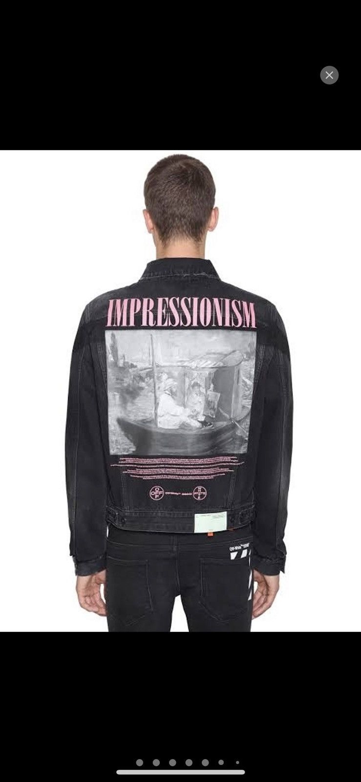 Off-White OFF-WHITE SS19 IMPRESSIONISM DENIM JACKET | Grailed