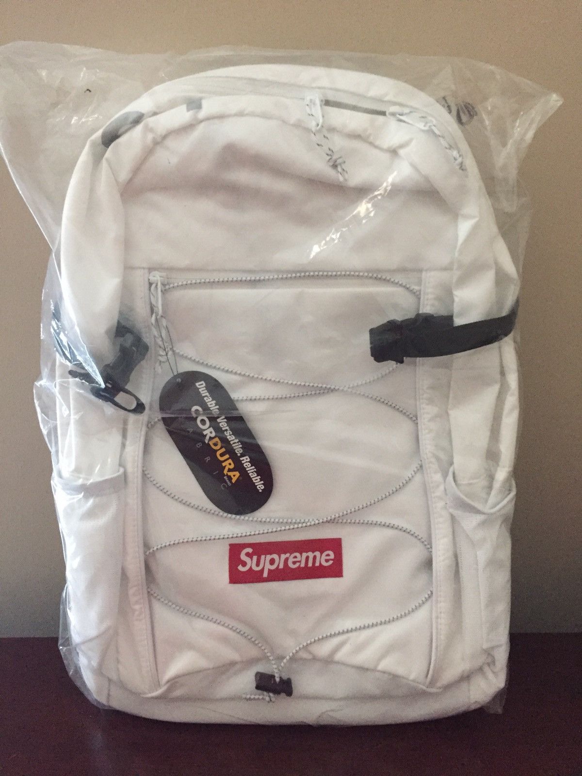 Supreme White Cordura Supreme Backpack | Grailed