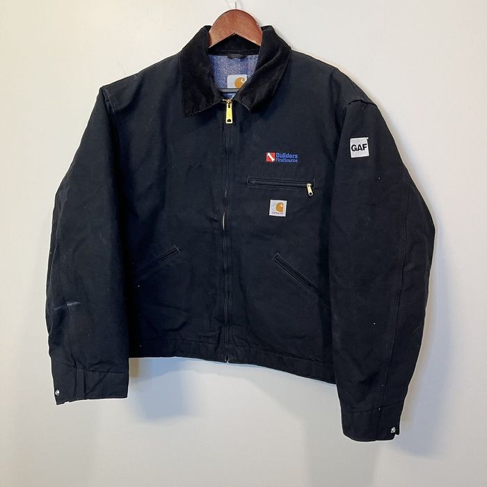 Vintage Carhartt Men's Detroit Jacket XL Black J001 Blanket Lined | Grailed
