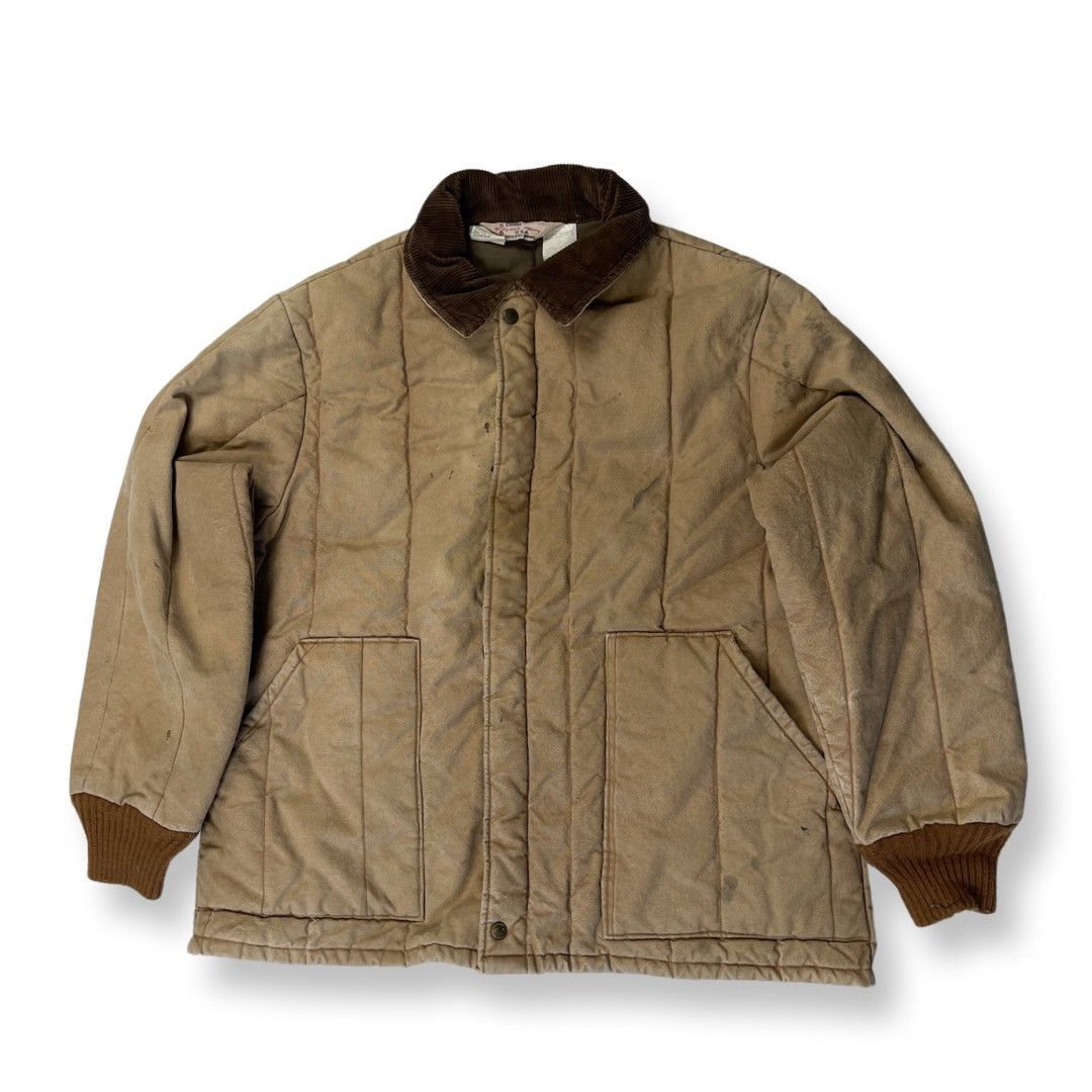 Vintage Made in USA Walls Work Jacket Tan XL Detroit Jacket Workwear ...