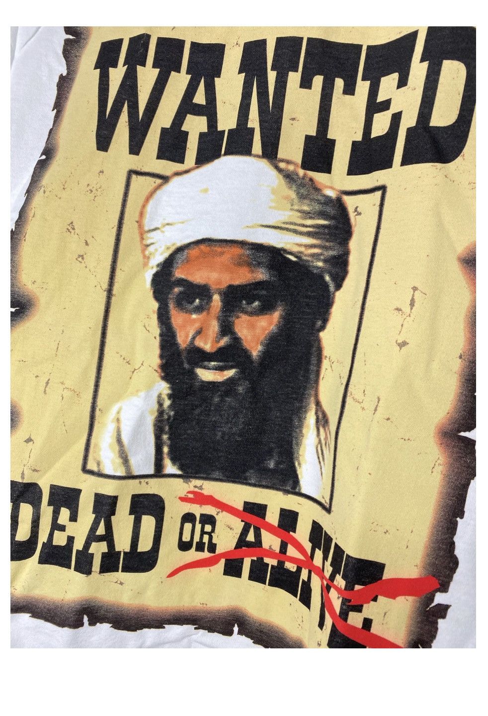 Vintage 2001 Osama Bin Laden Wanted Poster 9/11 New York USA L | Grailed