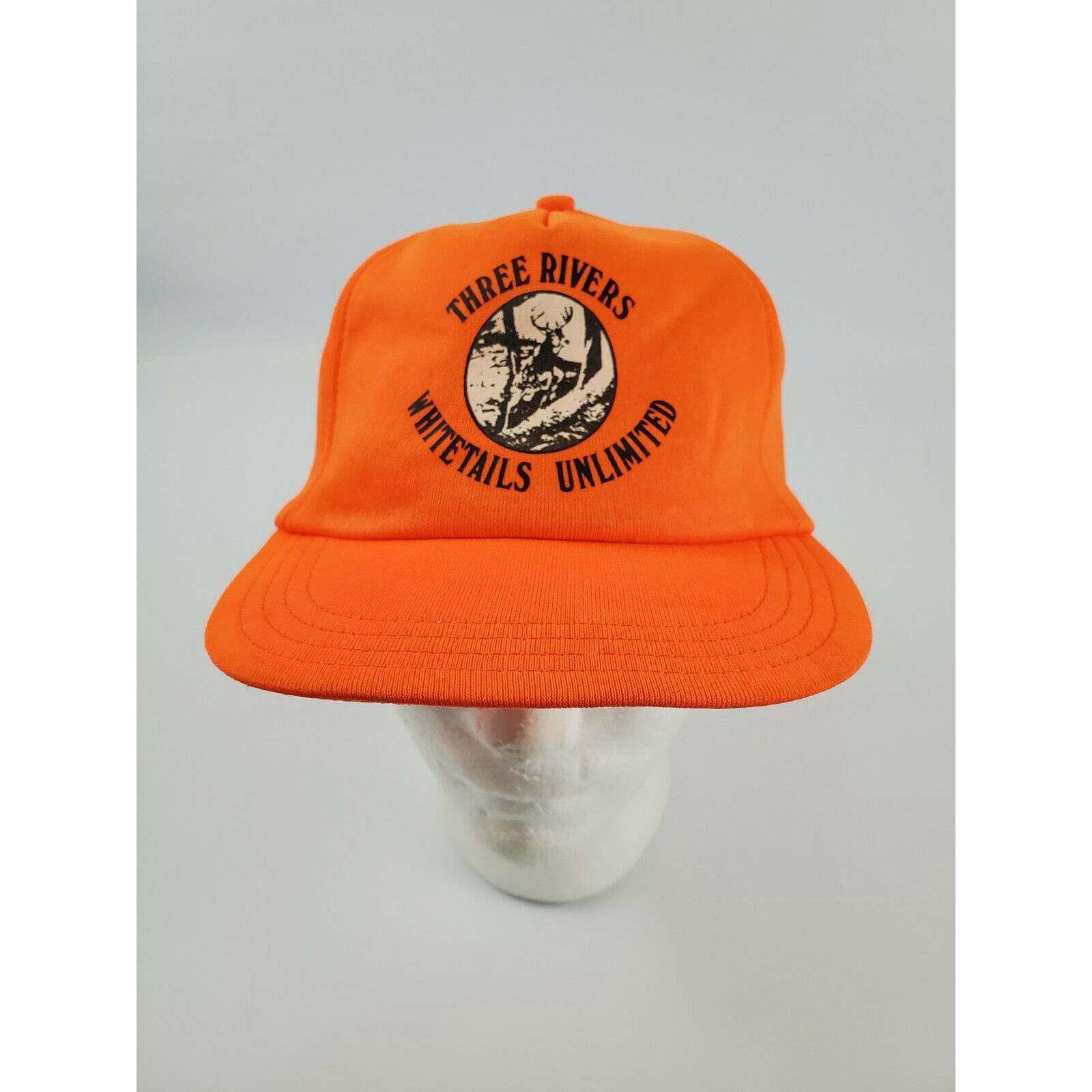 Hat Vintage Made In USA Snapback Hat Three Rivers Whitetail Unlimited ...