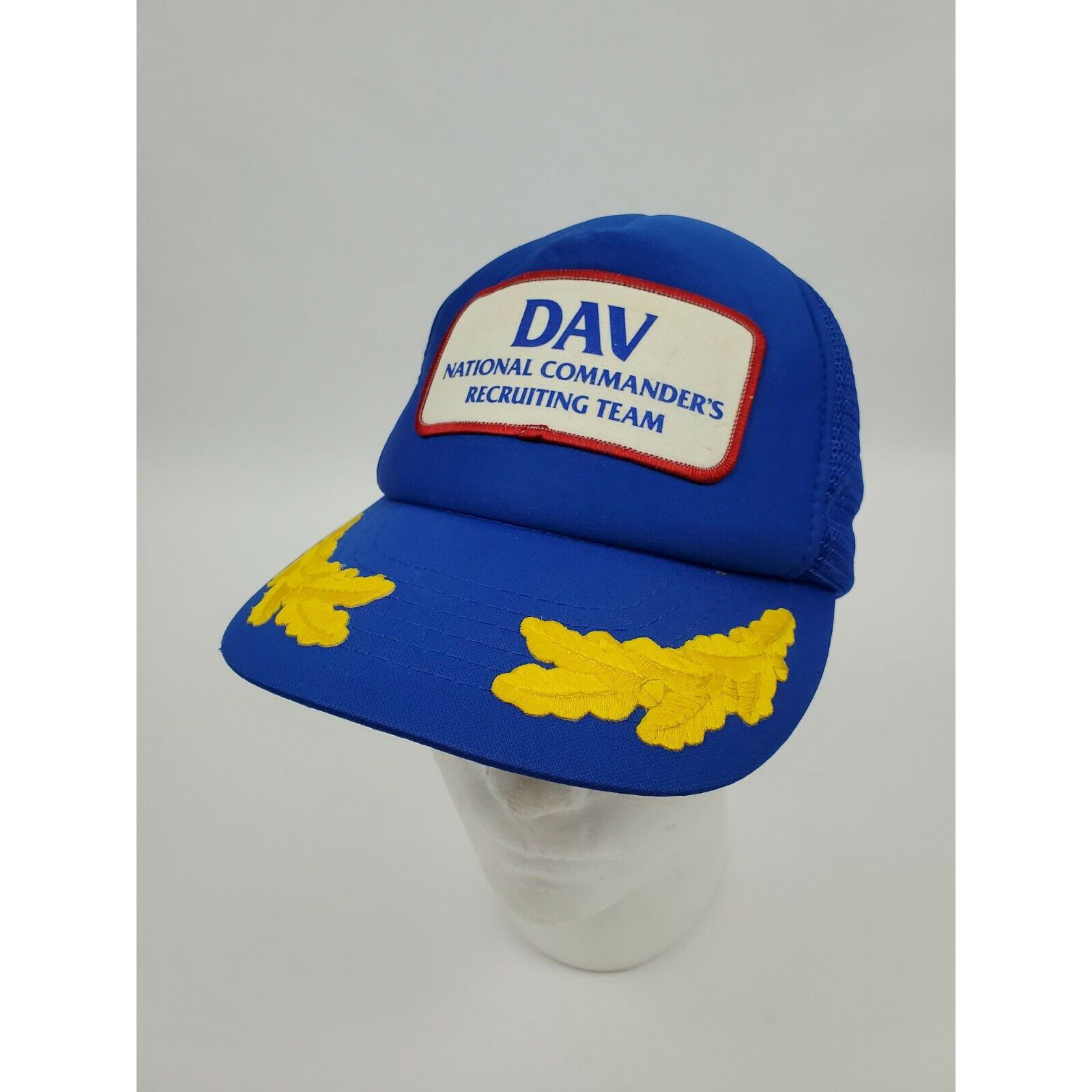 Vintage Vintage DAV Disabled American Veteran Snapback Hat Blue Patch ...