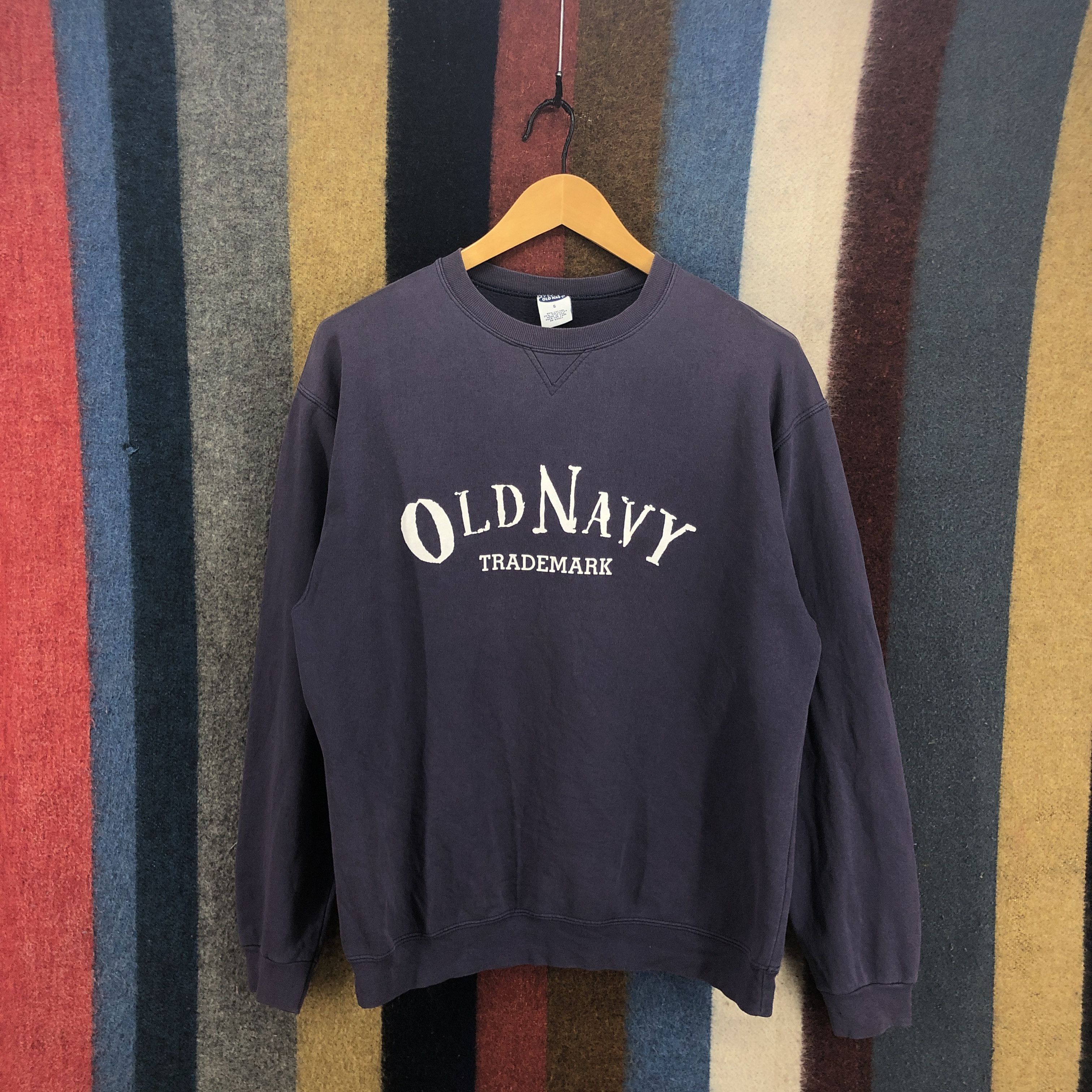 Old Navy 90s Vintage OLD NAVY Trademark Sweatshirt Big Logo #556/X ...