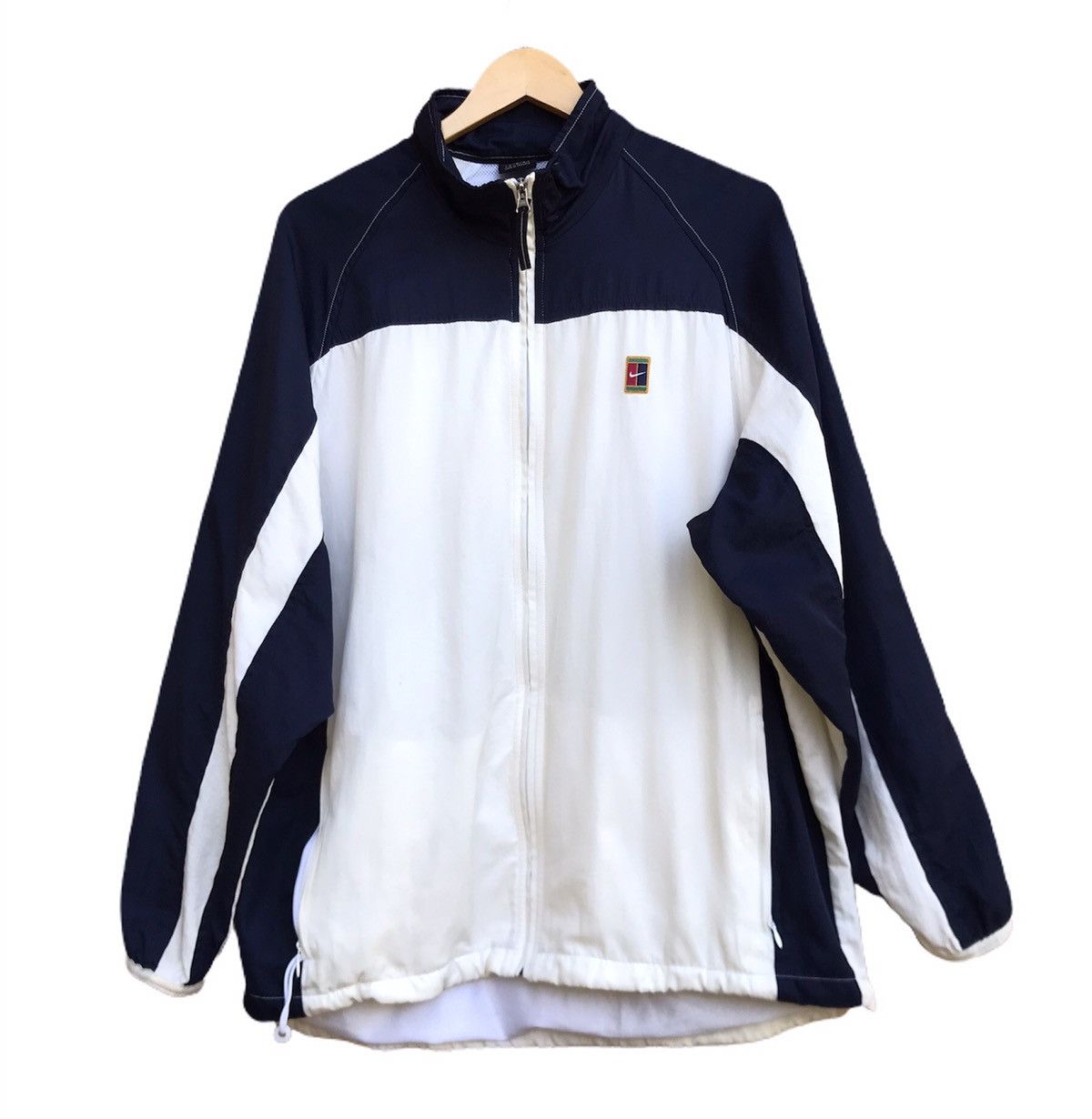 Nike × Streetwear Vintage Nike Court Two-Tone Light Jacket Sweater ...