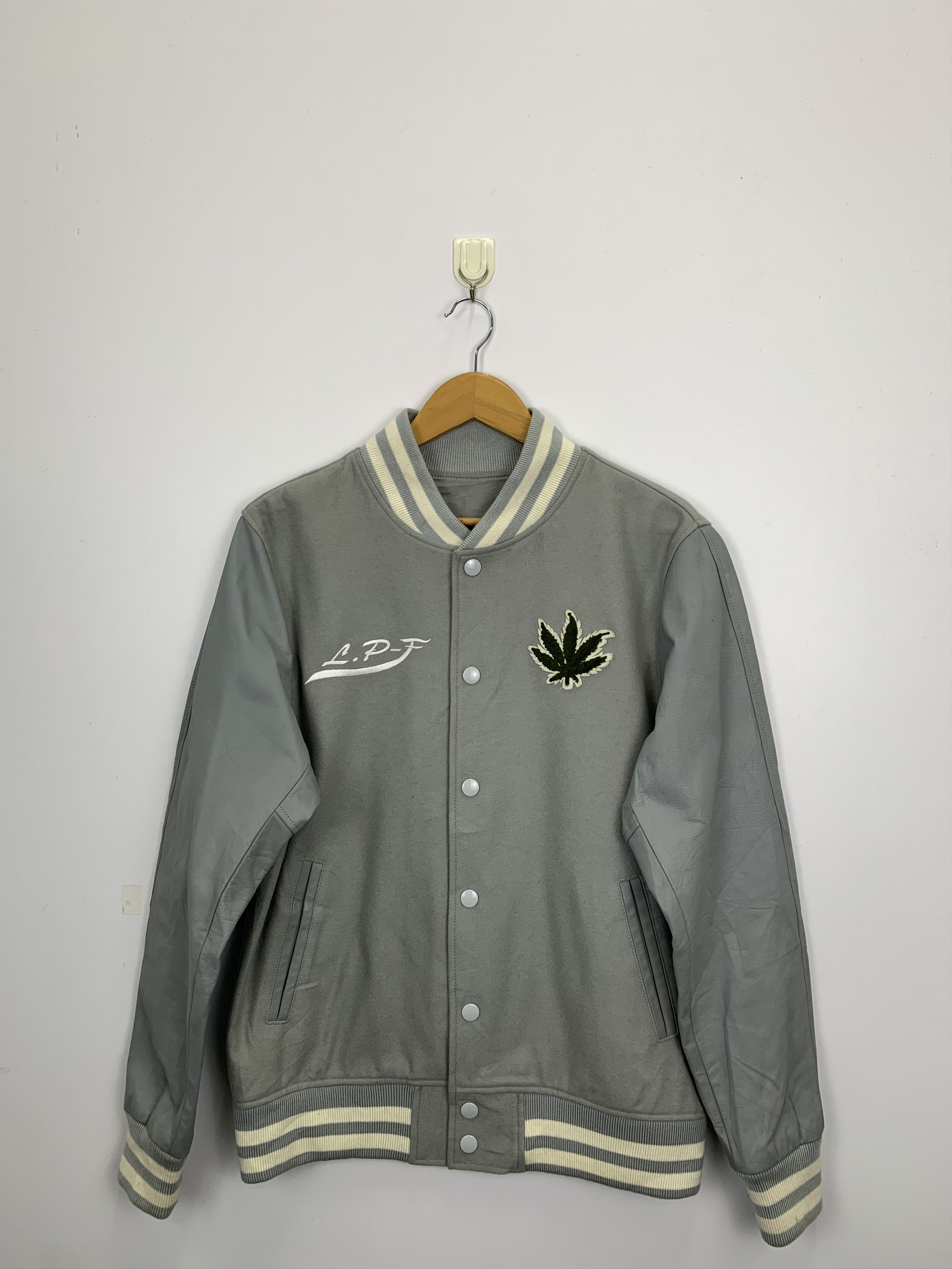 Vintage Vintage Marijuana Wool Varsity Jacket | Grailed