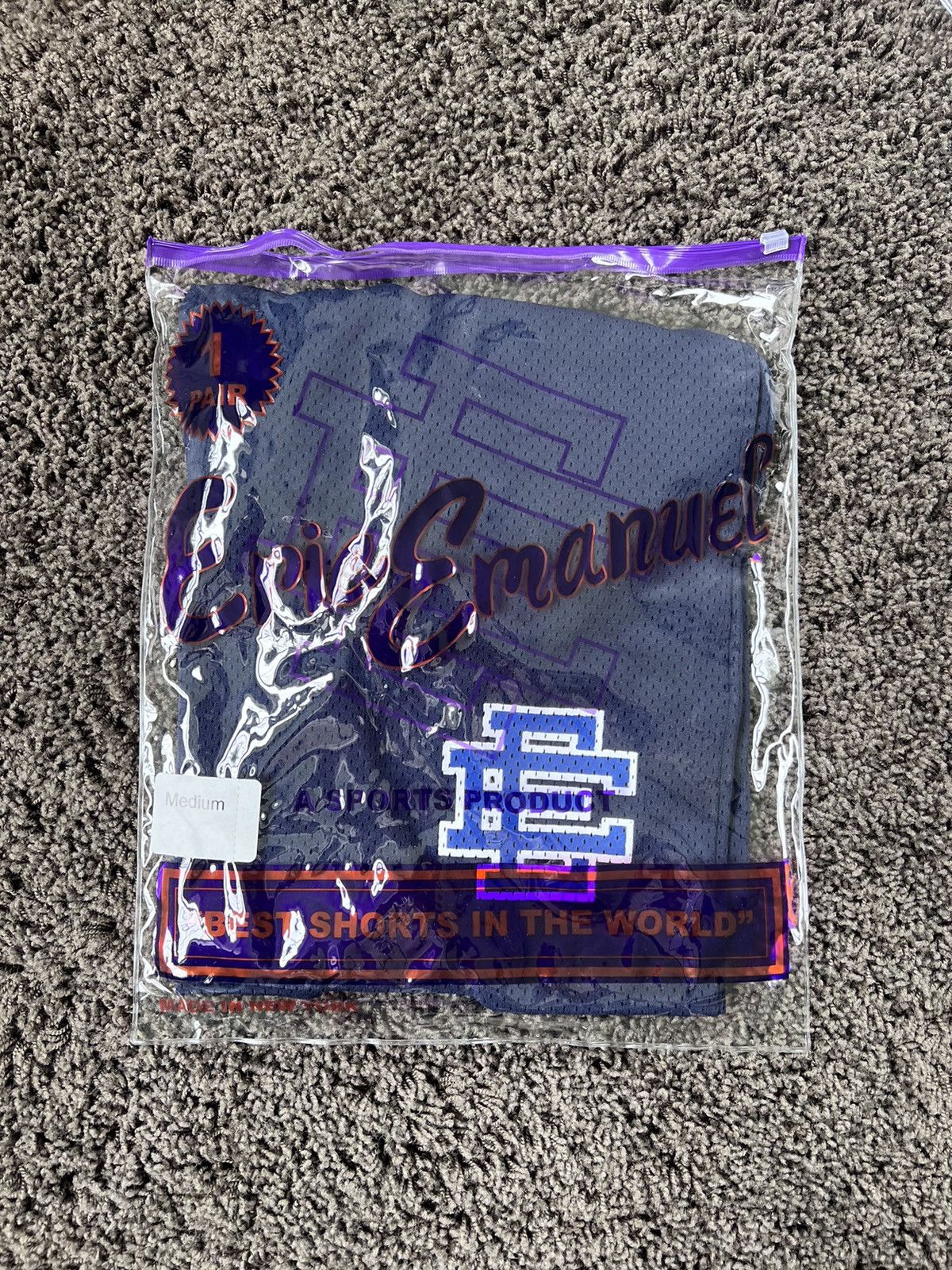 Eric Emanuel Eric Emanuel EE Navy/Royal Blue Mesh Basic Shorts | Grailed