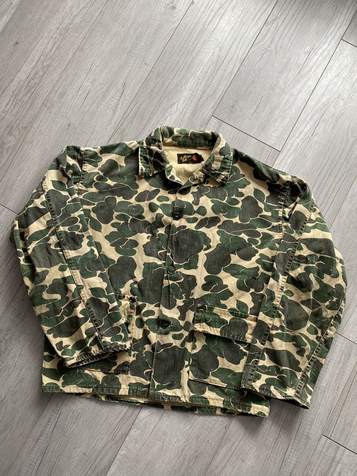 Bullseye Bill × Vintage Vintage Bullseye Bill Duck Camo Jacket Boxy Fit ...