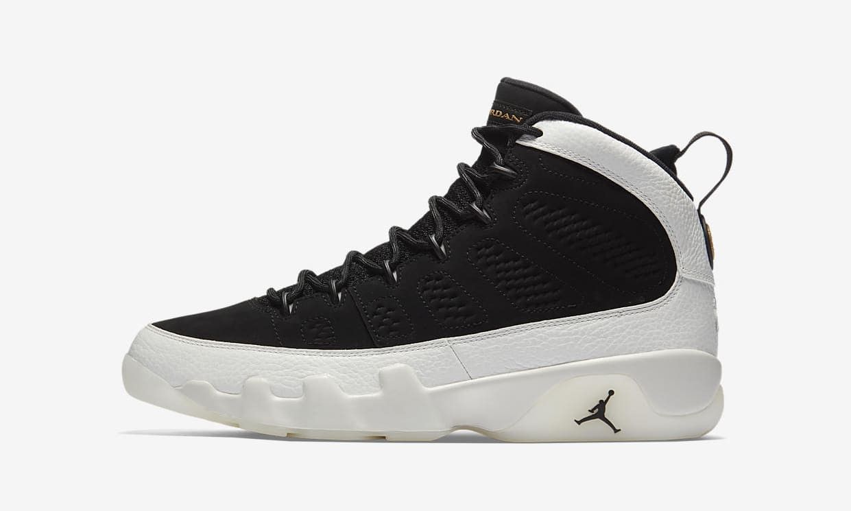 Jordan Brand Jordan 9 Retro Black/Summit White/Metallic Gold/Black ...