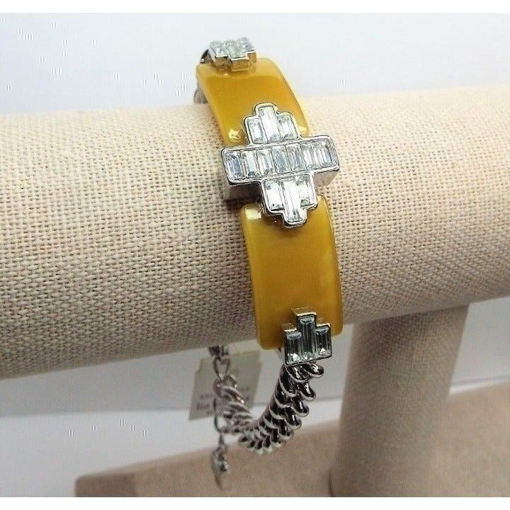 Jewelry Lia Sophia Silver and Yellow Mustard Color Coded Bracelet | Grailed