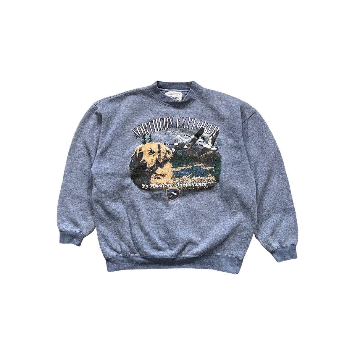 Vintage 90s northern explorer duck dog sweatshirt | Grailed