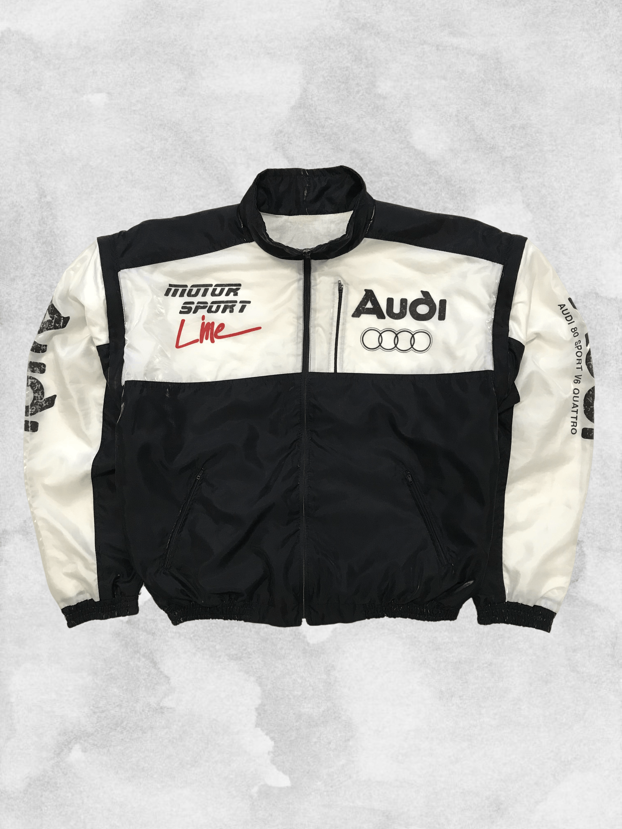 Audi × Vintage AUDI D&W Vintage Jacket Vest Bomber Racing 80s 90s ...