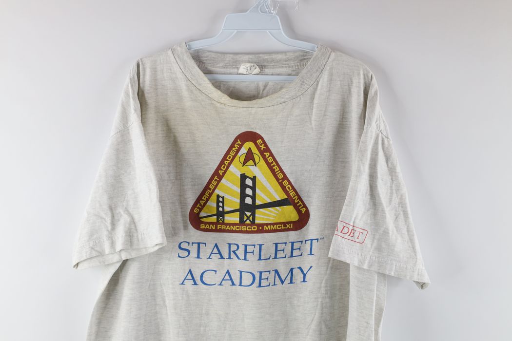 Vintage Vintage 90s Star Trek Starfleet Academy Double Sided T-Shirt ...