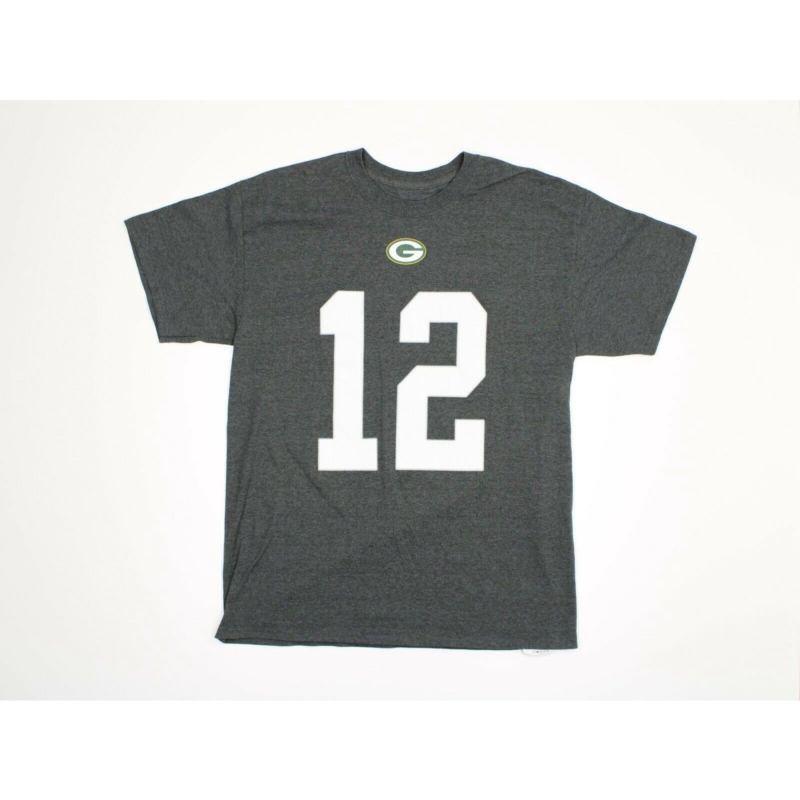Majestic MAJESTIC NFL GREEN BAY PACKERS #12 AARON RODGERS GRAY T-SHIRT ...