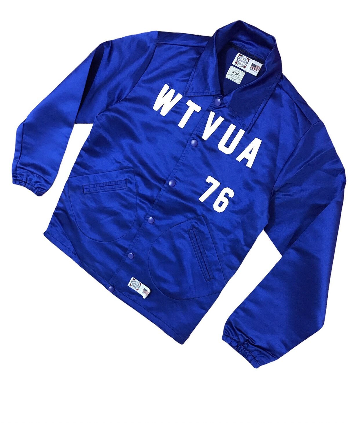 Wtaps WTAPS Desert Storm x Ebbets Fields Coaches Satin Jacket | Grailed