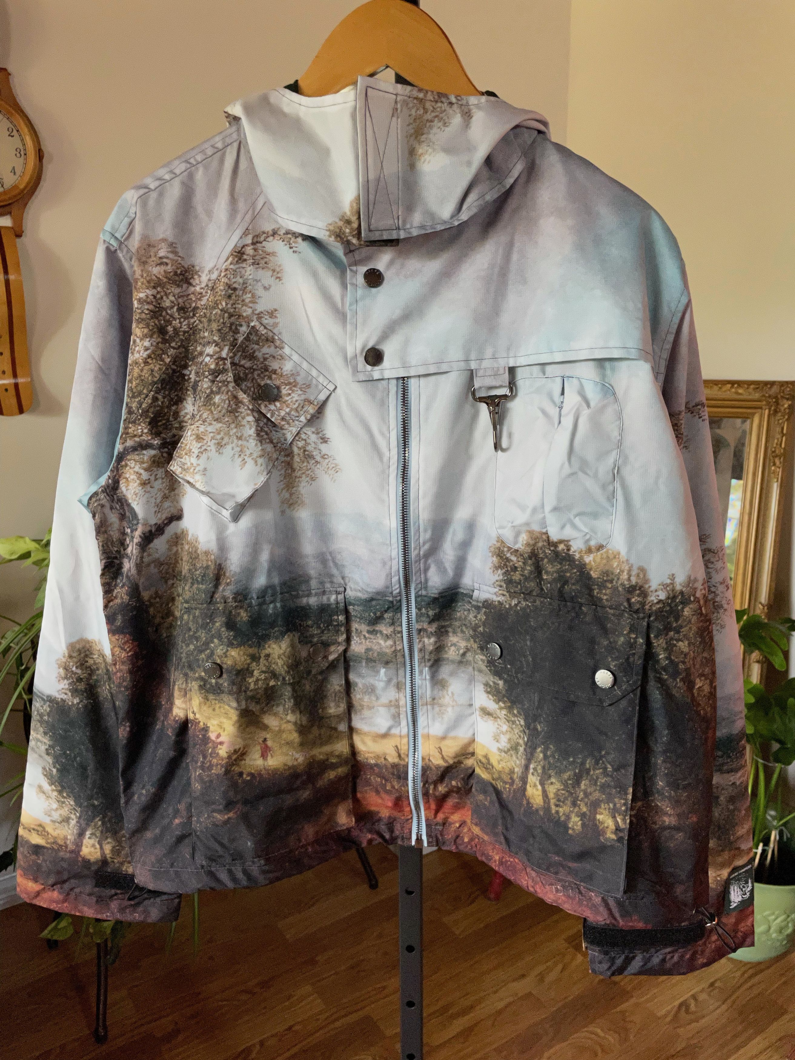 Reese Cooper Landscape Print Technical Cargo Rain Jacket SS21 | Grailed