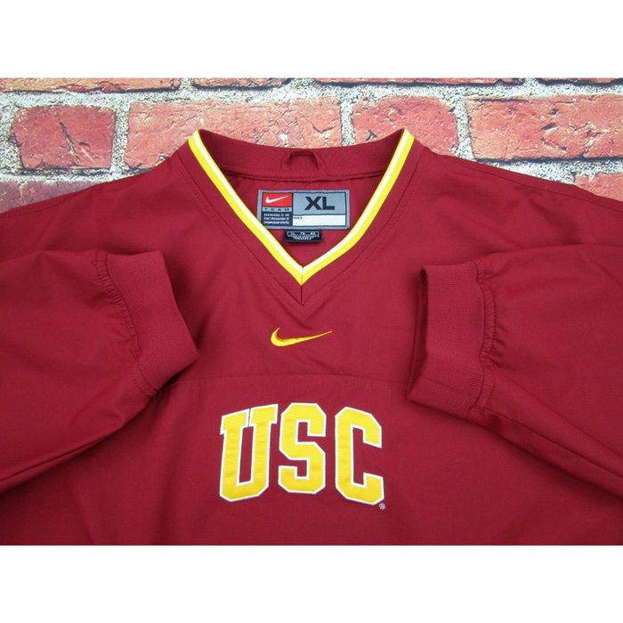 Nike USC Trojans Nike Mens XL Baseball Team Windbreaker Jacket Pullover ...