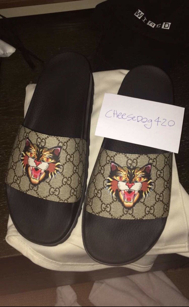Gucci Gucci Tiger Slides | Grailed