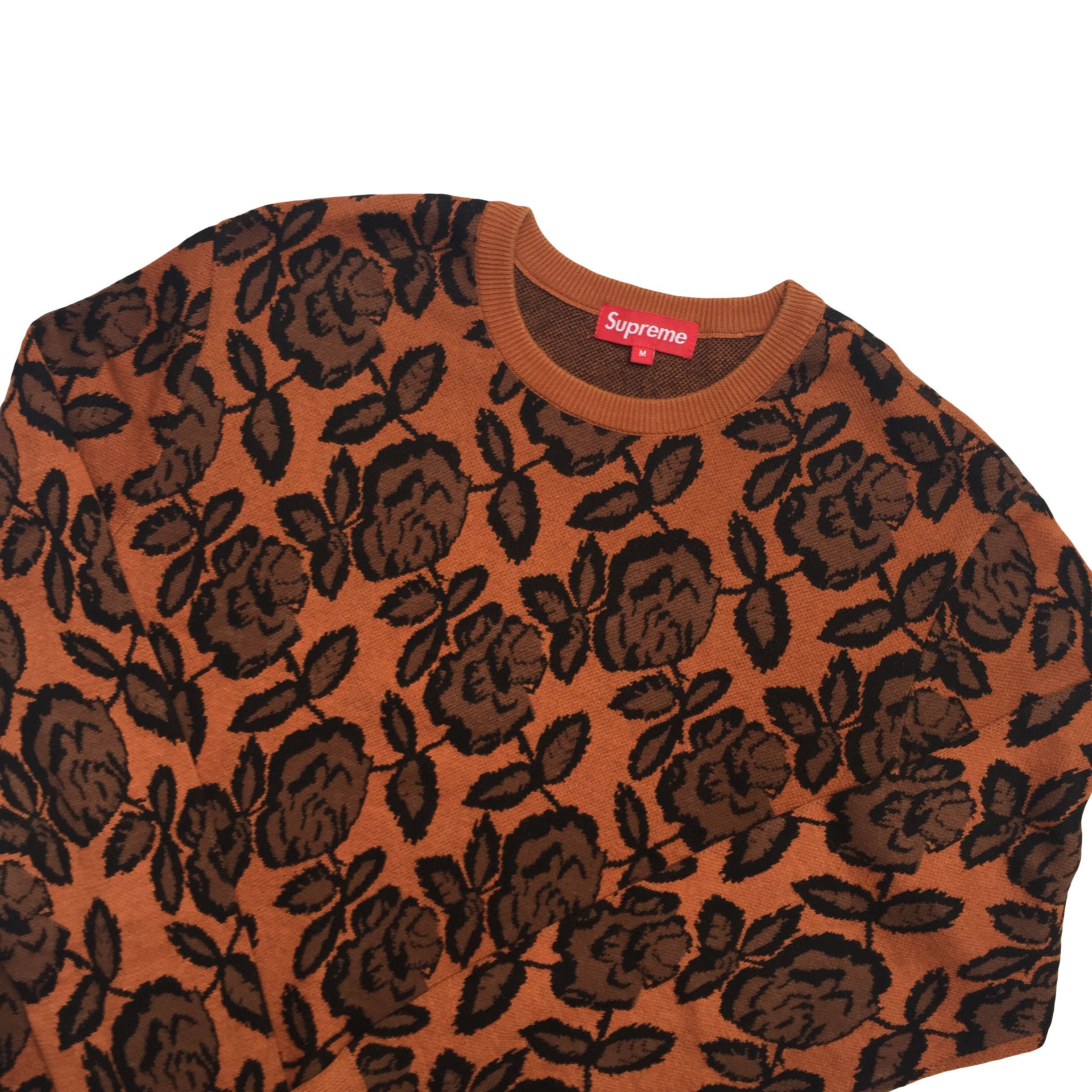 Supreme supreme roses sweater | Grailed