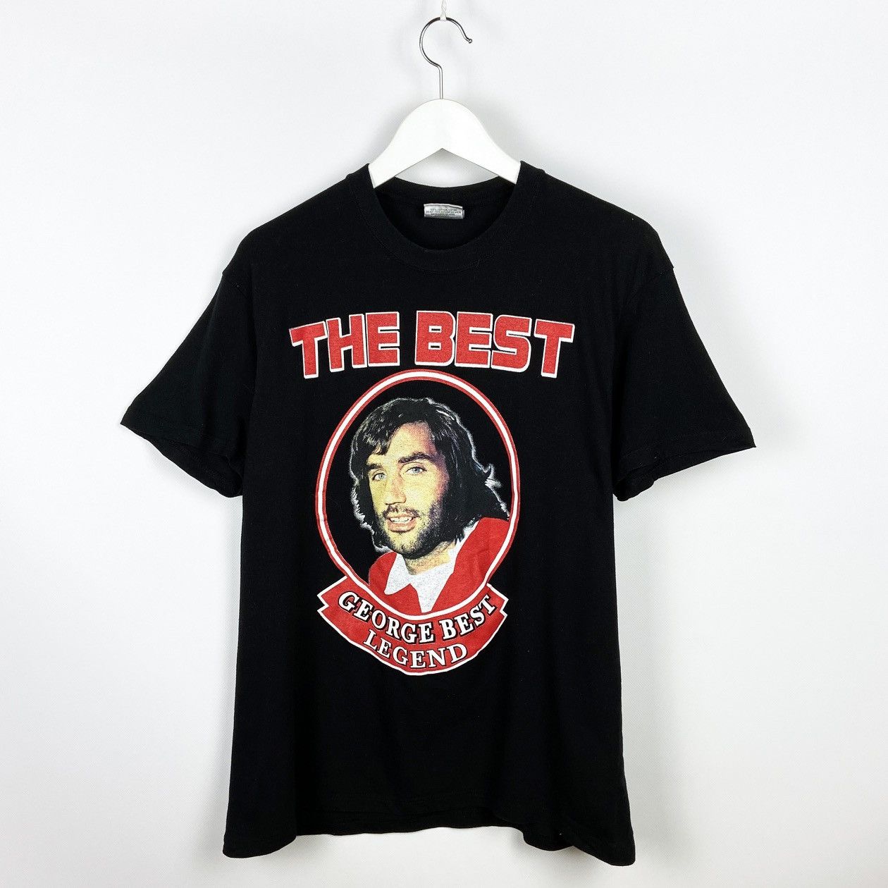 Vintage Vintage 90s George Best Legend Man United football tee | Grailed