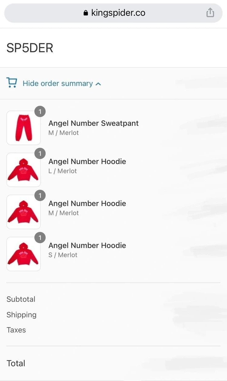 Sp5der × Young Thug Sp5der Angel Number Spider Worldwide 555 Red Hoodie ...