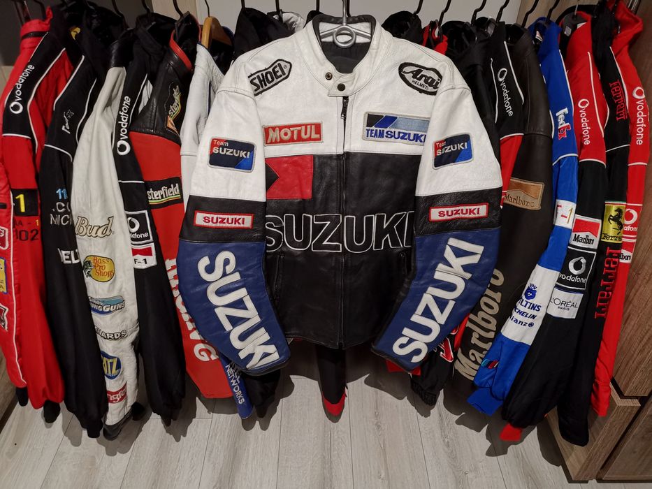 Vintage 🔥 Vintage SUZUKI racing leather motorcycle jacket | Grailed