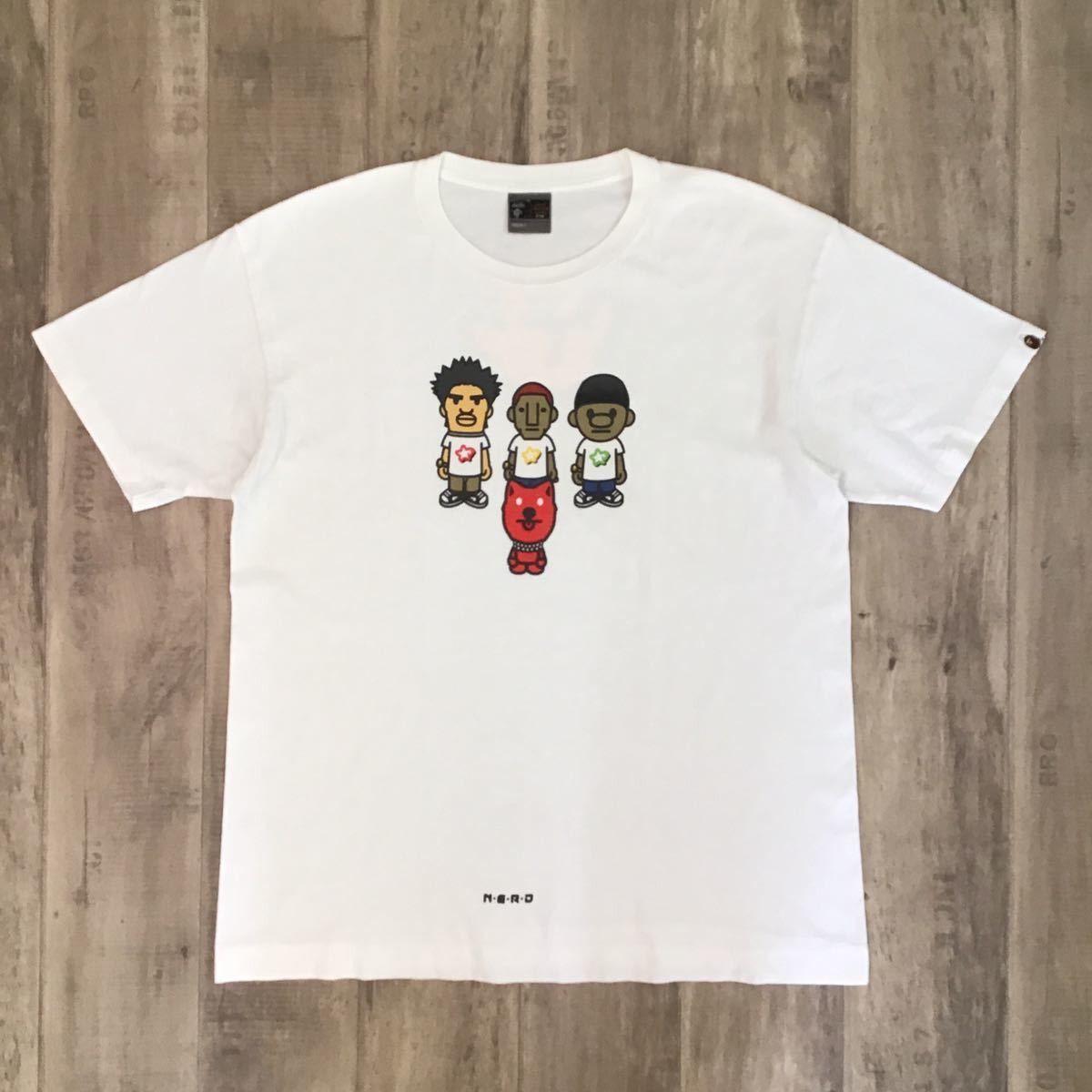 Bape × Pharrell BAPE × N.E.R.D collaboration T-shirt pharrell | Grailed