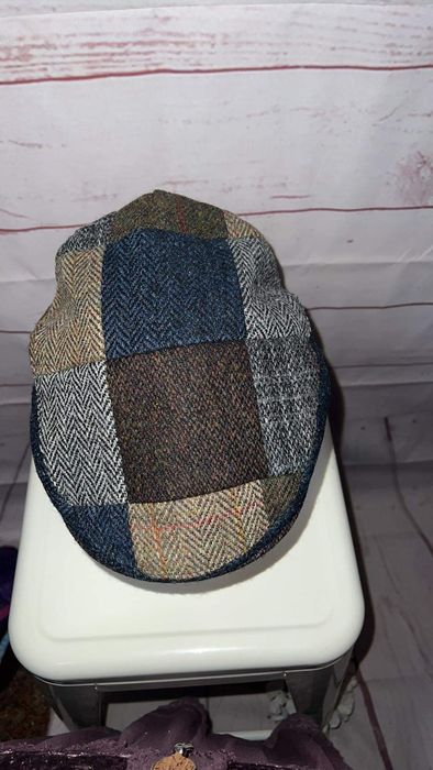 Harris Tweed Genuine Scottish Harris Tweed Patch Flat Cap | Grailed