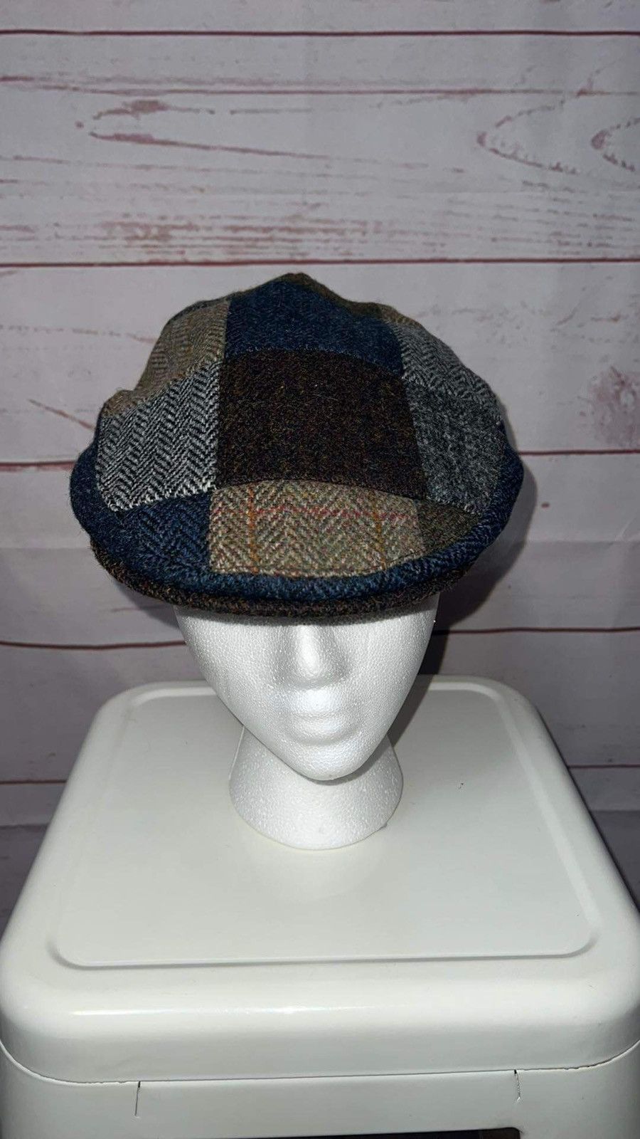 Harris Tweed Genuine Scottish Harris Tweed Patch Flat Cap | Grailed