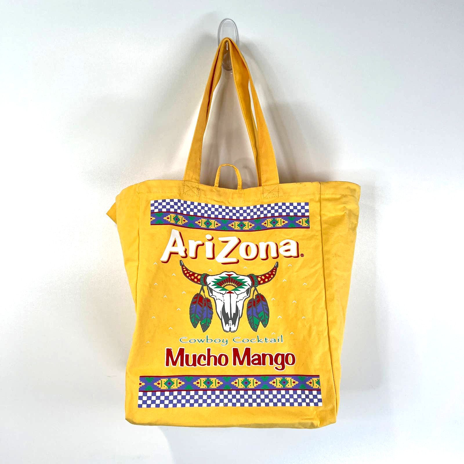 AriZona Arizona Iced Tea Macho Mango Fabric Tote Cowboy Cocktail | Grailed