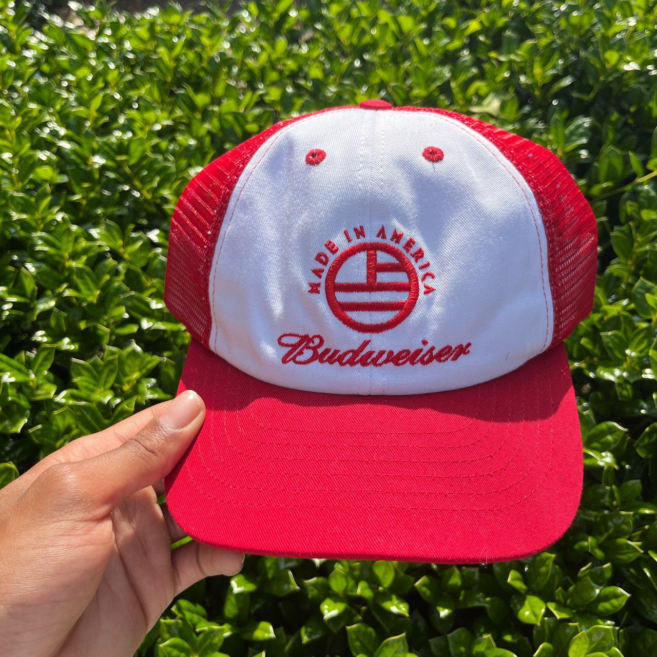 Budweiser Budweiser Trucker SnapBack Hat | Grailed
