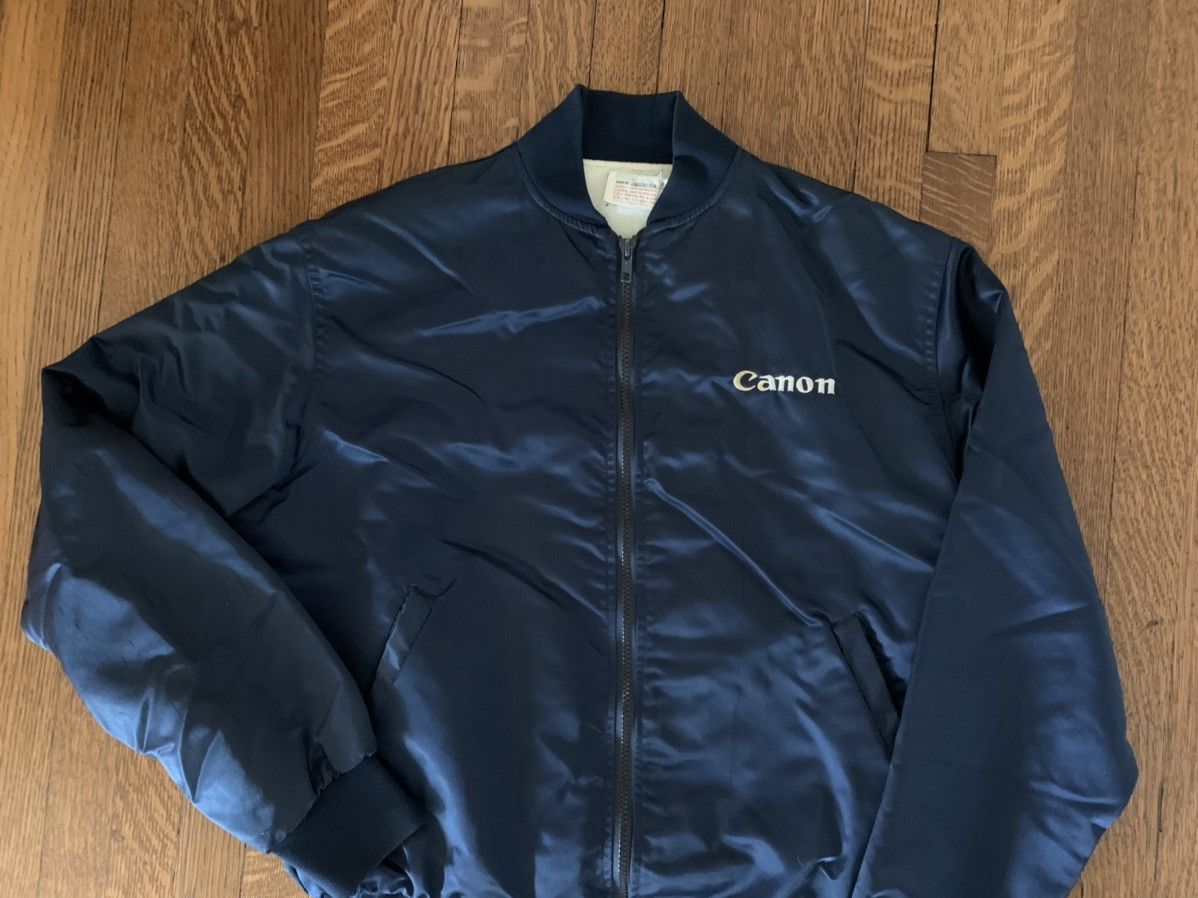 Canon × Starter × Vintage Vintage Canon Cameras Starter Satin Bomber ...