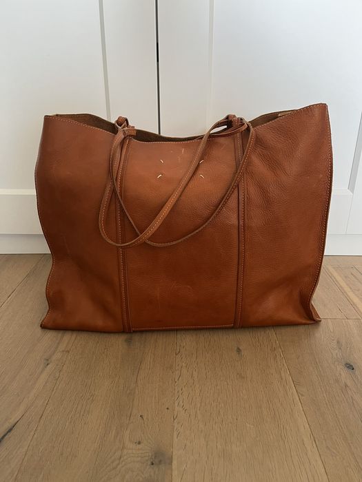 Maison Margiela Margiela Vintage Brown Leather Weekender Bag | Grailed