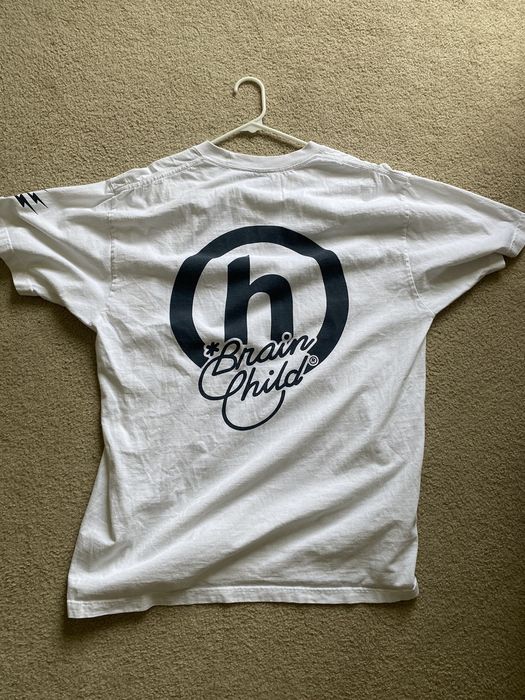 HIDDEN Hidden NY logo tee brain child logo on white XL | Grailed